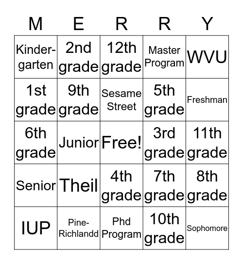 How Do You Spell Mary Bingo Card How Do You Spell Mary Bingo Card