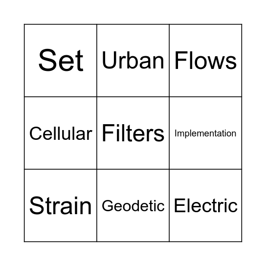 Why is this topic important? Bingo Card