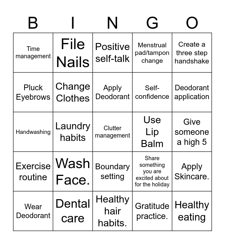 Interactive Human Bingo Card