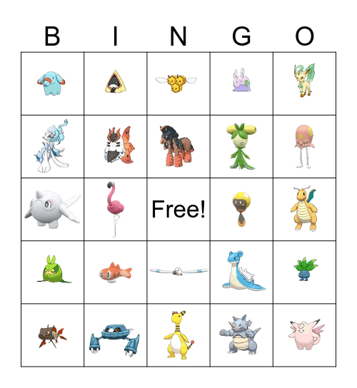 Shiny Violet Bingo Card
