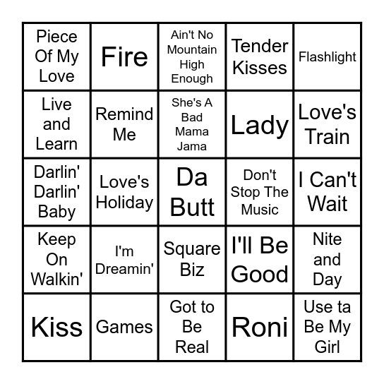 VIBE BINGO LEGENDS ROUND ONE Bingo Card