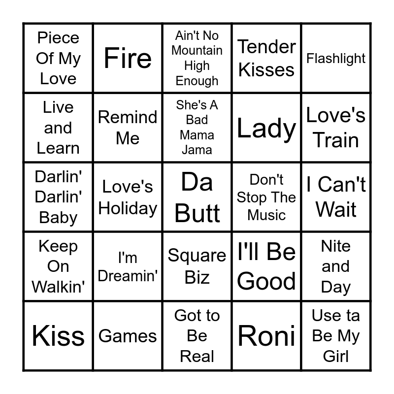 VIBE BINGO LEGENDS ROUND ONE Bingo Card