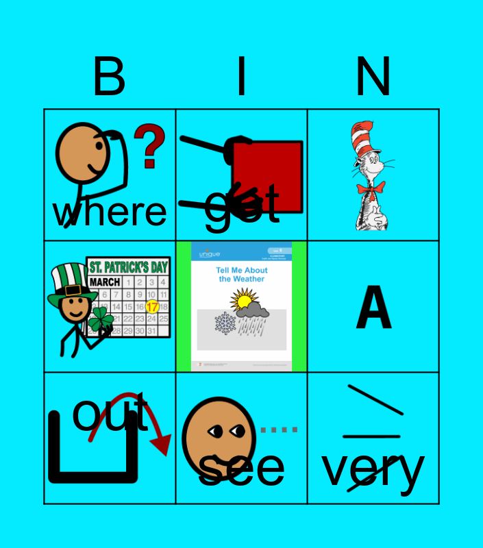 N2y ULS March Lesson 5 Bingo Card