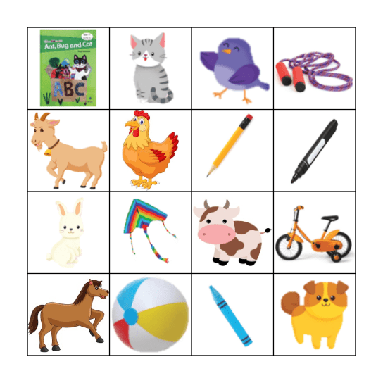 What do you have? Bingo Card