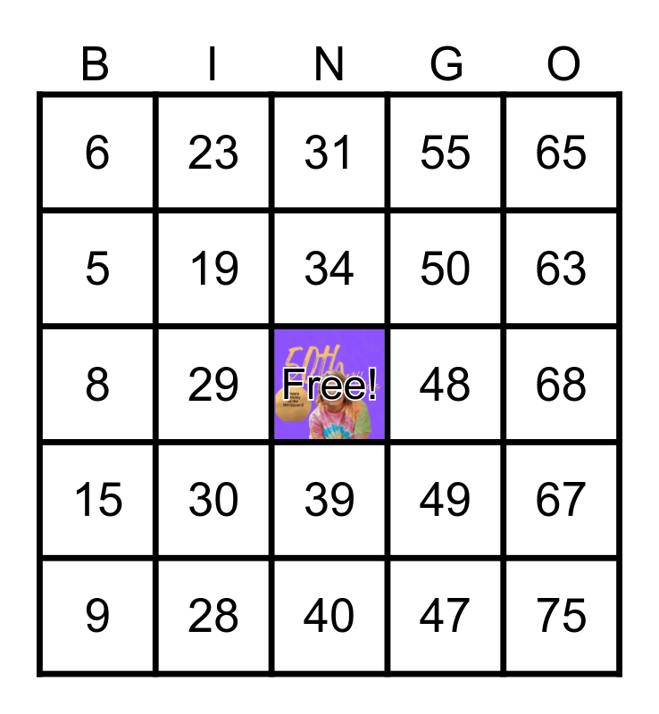 HOT AUGUST BINGO Card