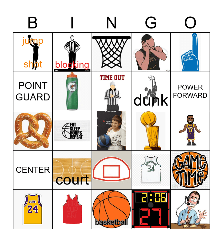 BASKETBALL BINGO Card