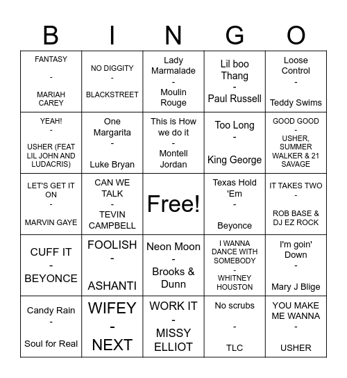 BEATS & BINGO Card