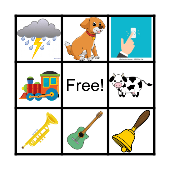 Sound Bingo Card