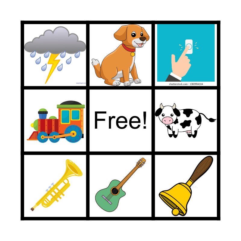 Sound Bingo Card