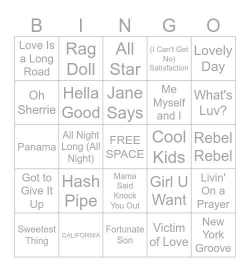 Untitled Bingo #47 Bingo Card