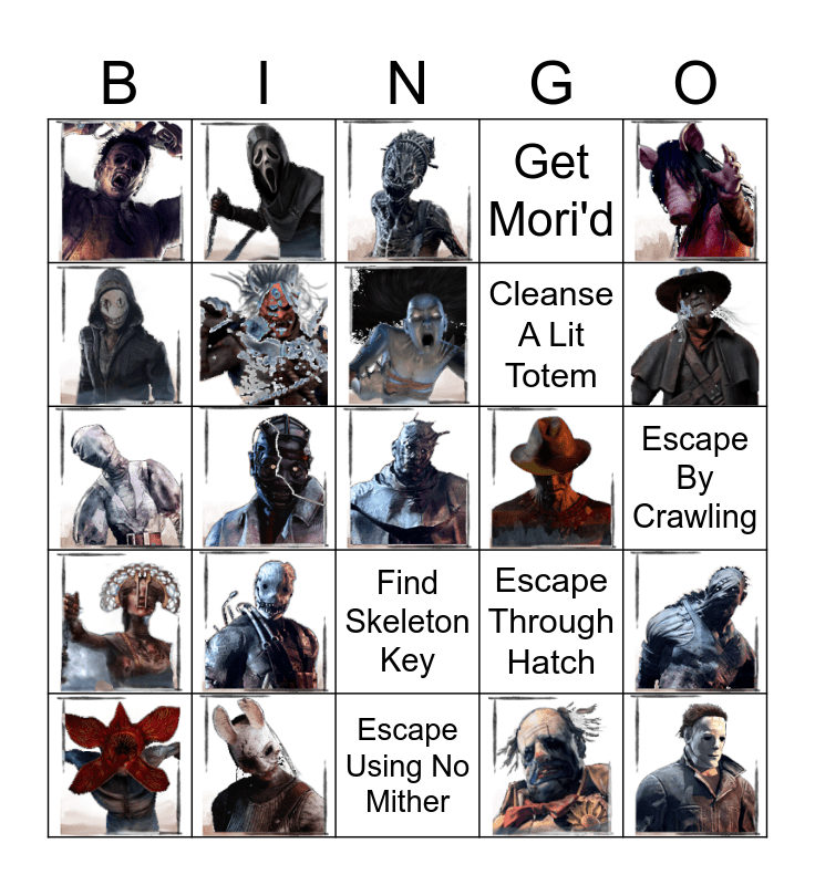 DBD BINGO Card