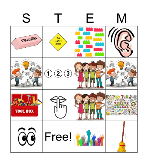 STEM Rules Bingo Card