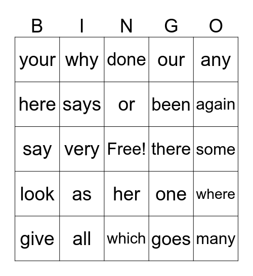 Layer 2 Red Words Bingo Card