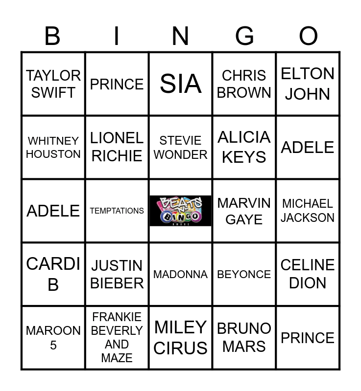 BEATS & BINGO Card