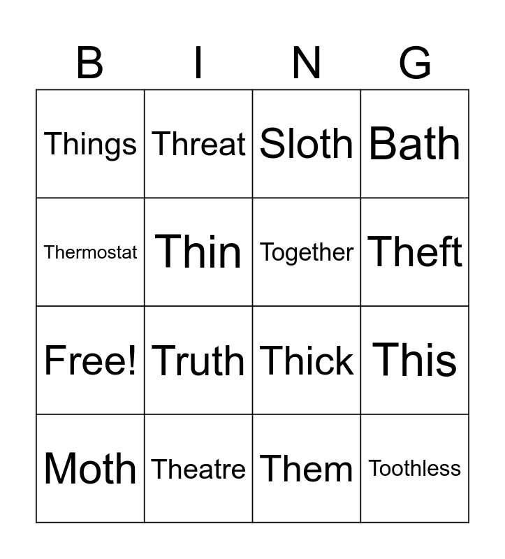 TH Bingo