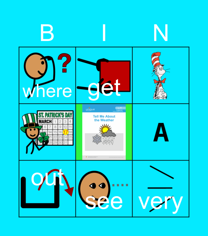 N2y ULS March Lesson 5 Bingo Card