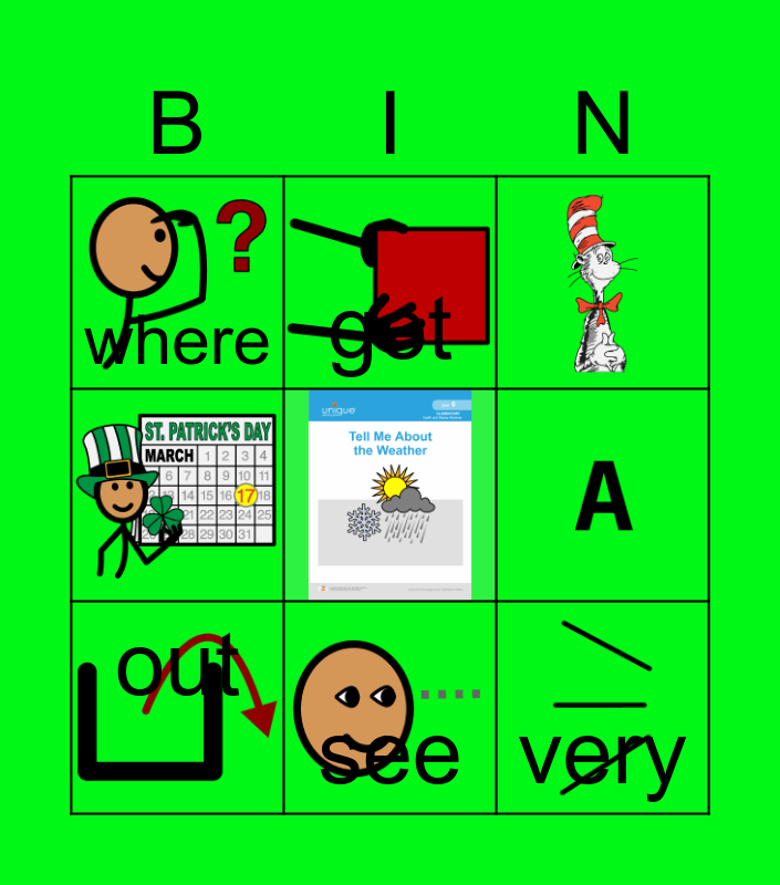 N2y ULS March Lesson 5 Bingo Card