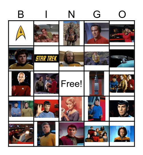 STAR TREK BINGO Card
