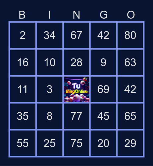 N°001 Bingo Card