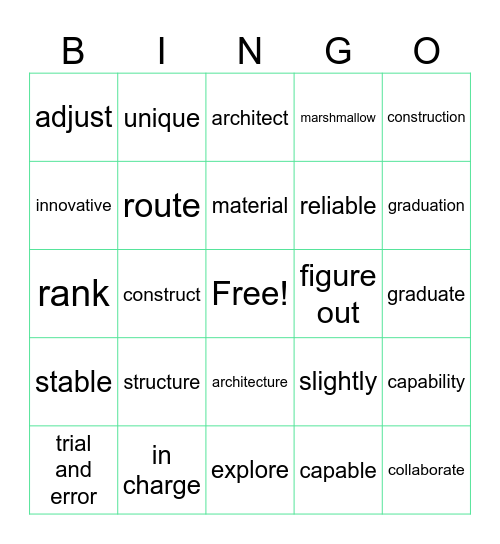 LT Book III Lesson 2 Bingo Card