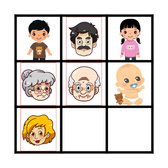 Family Bingo Card