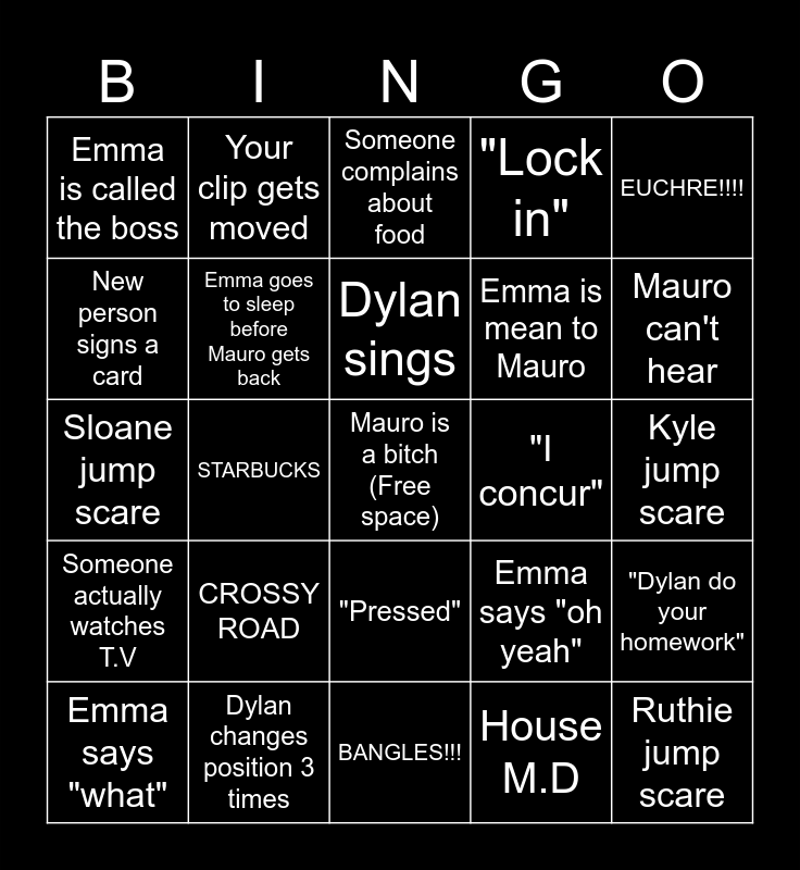 FAIRVIEW BINGO Card