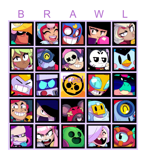 Brawl stars bingo Card
