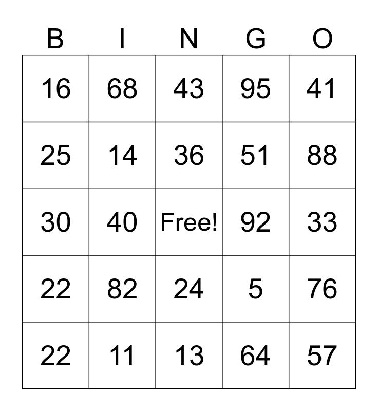 Yugo Columbia Lofts Bingo Card