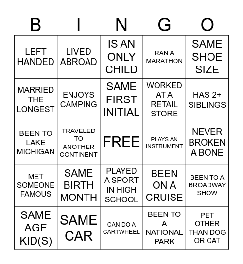Bingo Card
