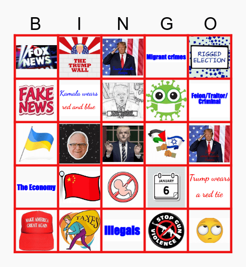 Presidential debate! Bingo Card