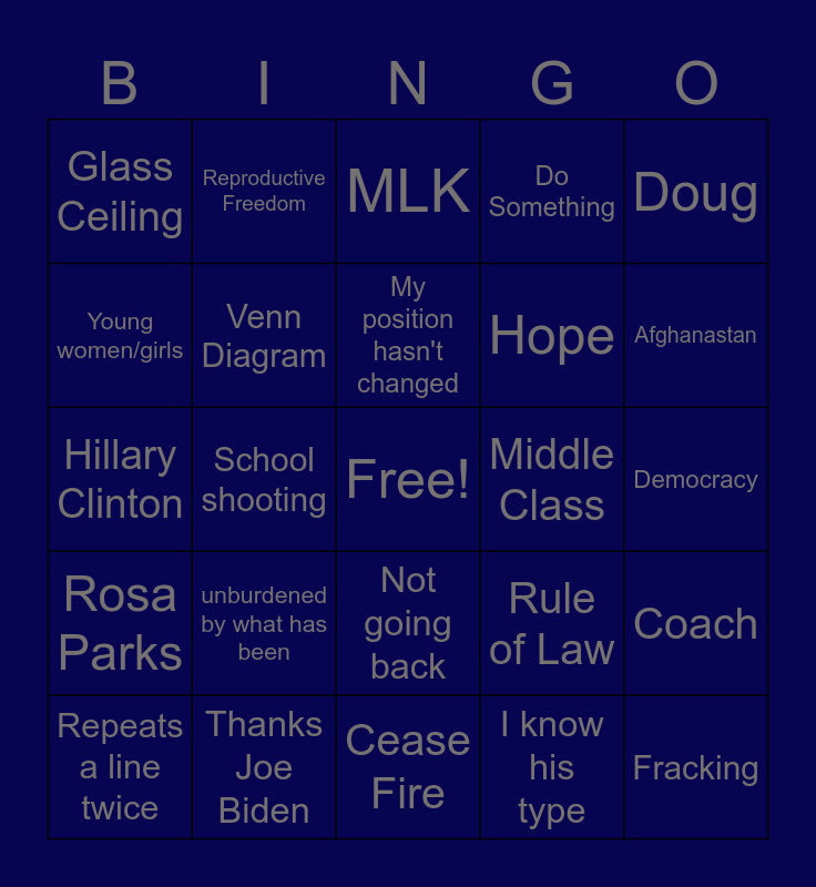 Probably going back?? Bingo Card