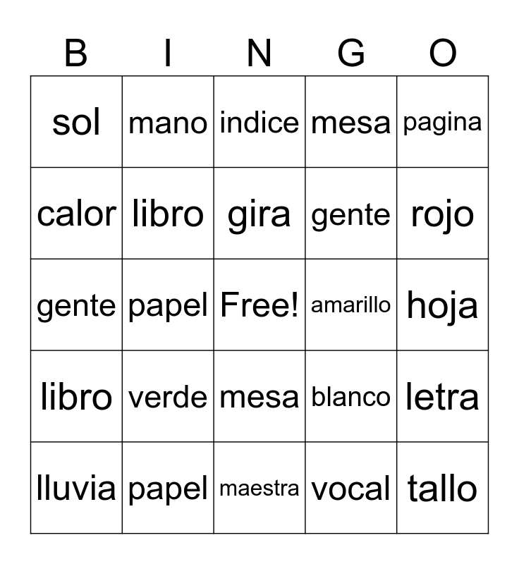 Maraton de Lectura Bingo Card