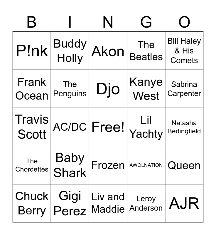 Friday the 13th Bingo Card