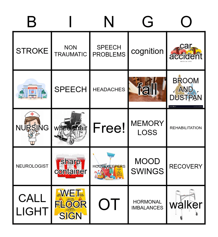 REHAB WEEK Bingo Card
