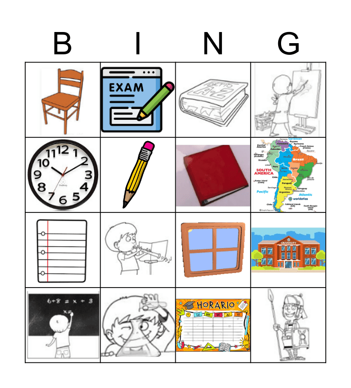Objetos en la clase Bingo Card