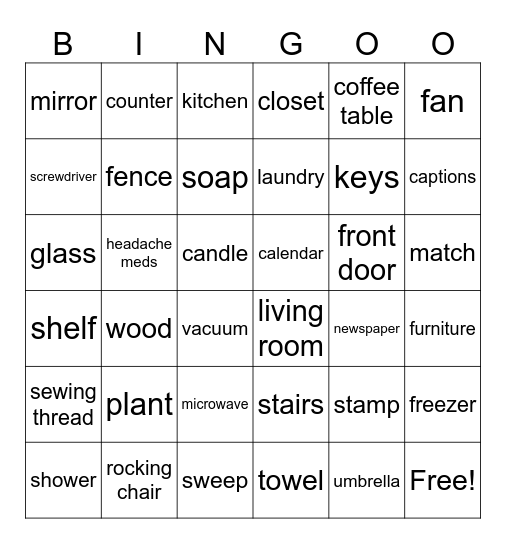 unit 13 bingo Card