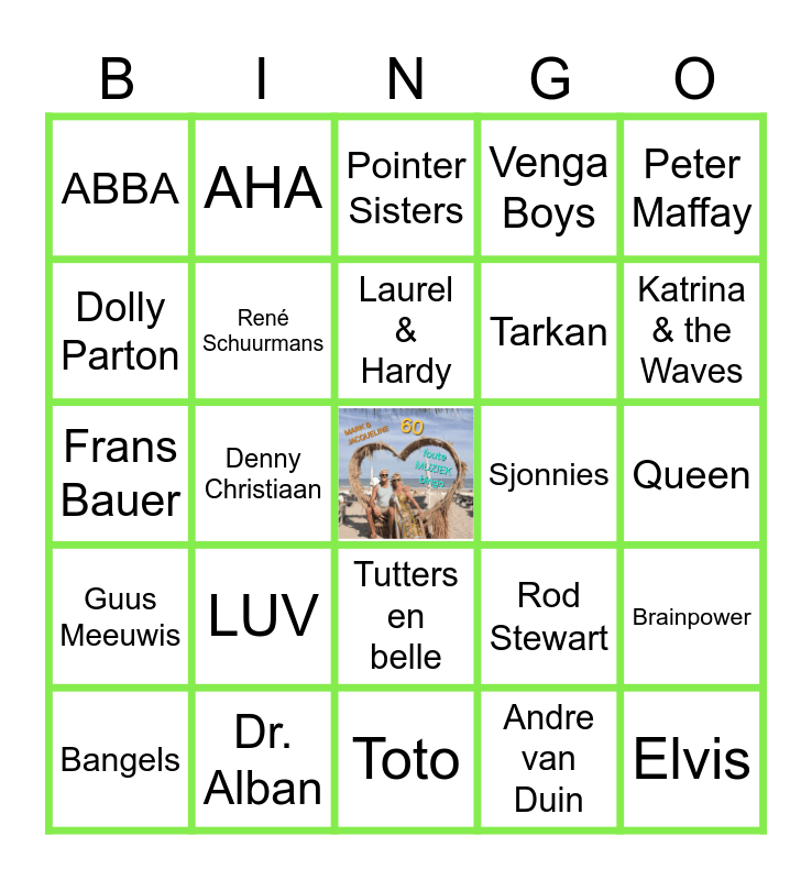 Mark en Jacqueline ntitled Bingo Card
