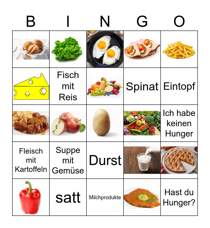 Essen Bingo Card
