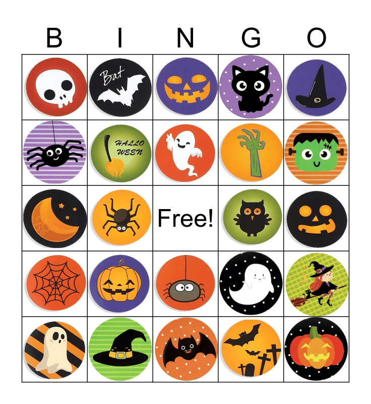 Spooky Halloween Bingo Card