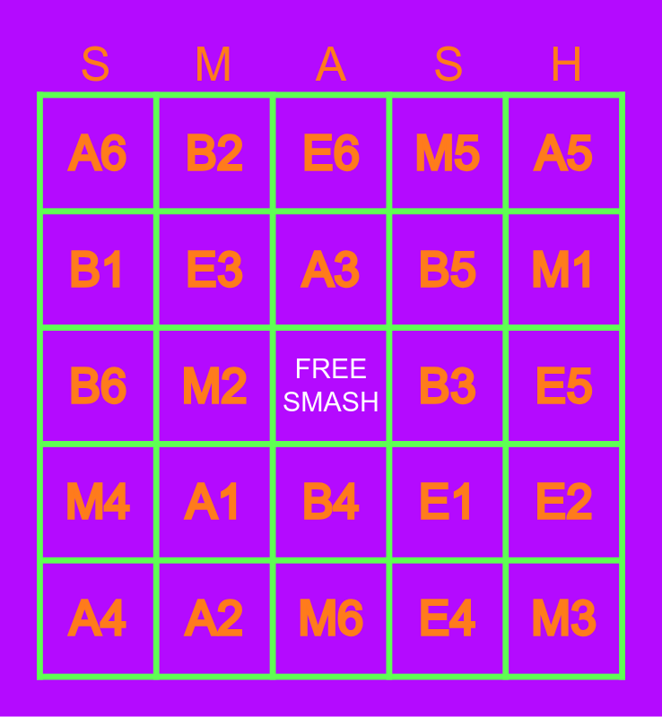 HALLOWEEN HEAR ME OUTS Bingo Card