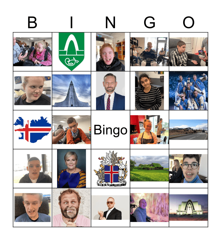 Landafræði Bingo Card