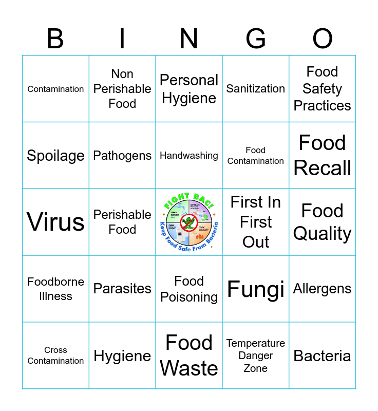 FOOD SAFETY Bingo Card