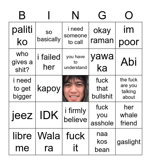 KOBE NPC CONVO Bingo Card