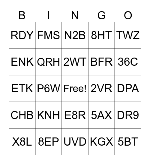 6TH GRADE IXL BINGO Card