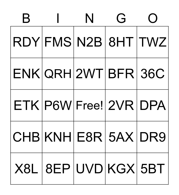 6TH GRADE IXL BINGO Card