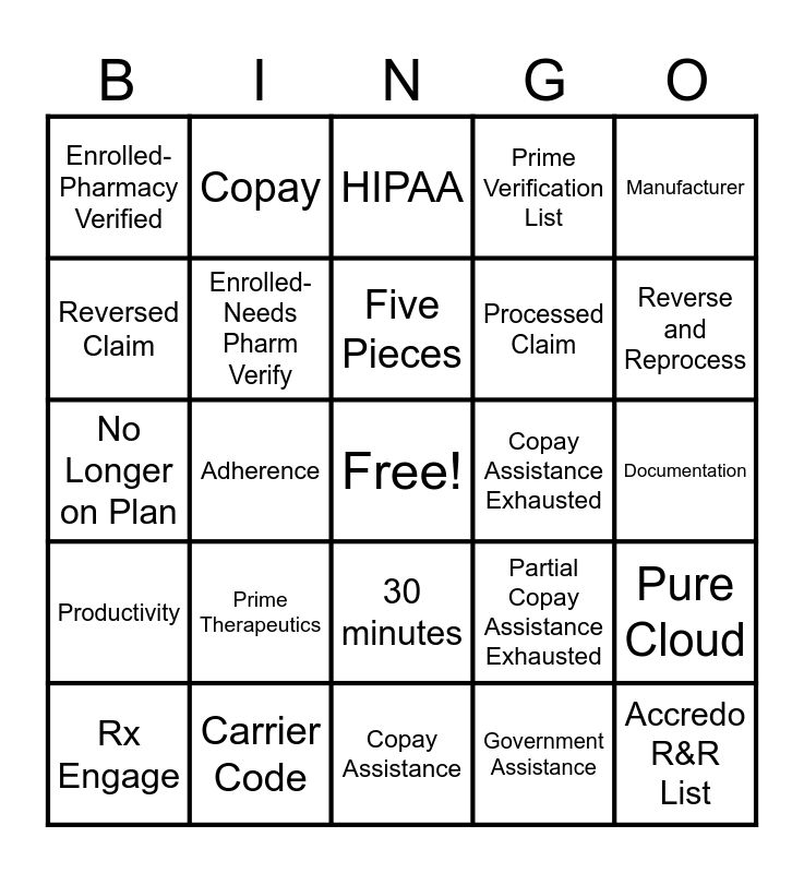 Flex Access Bingo Card