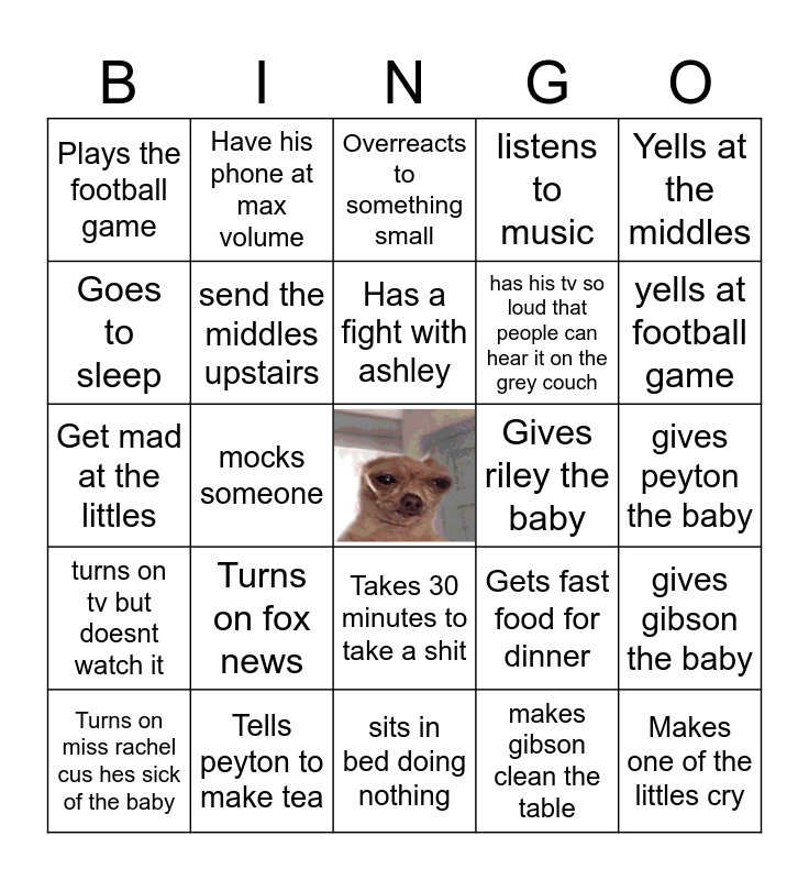 Doodad Bingo Card