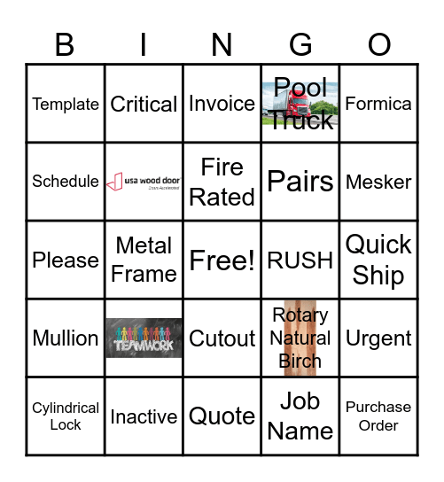 USA Wood Door - CS Week 2024 Bingo Card