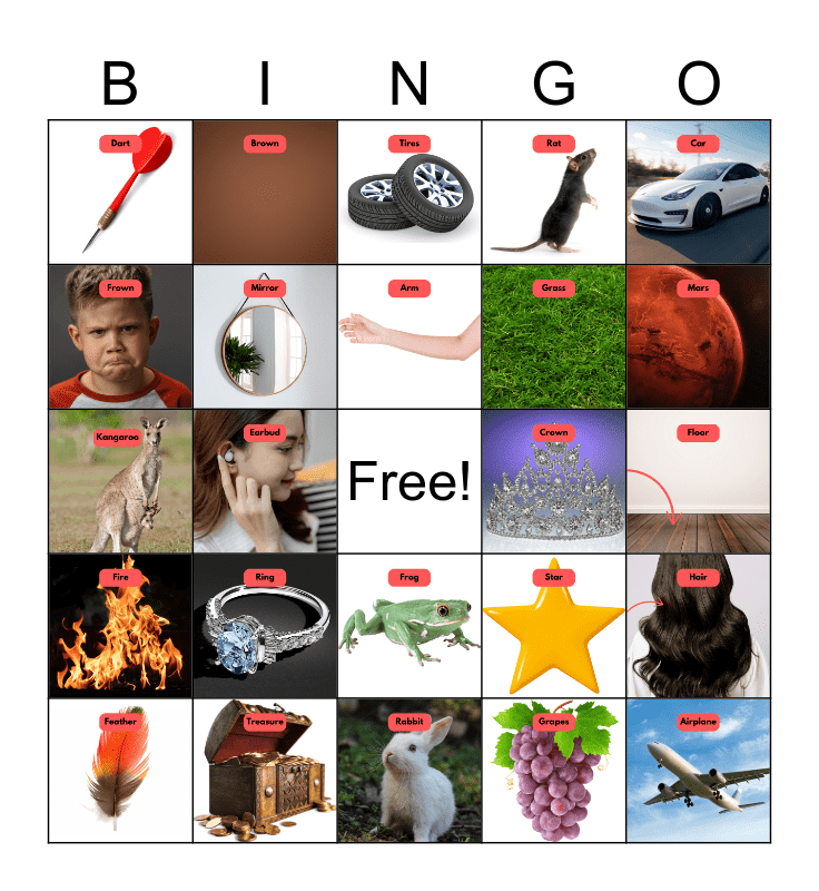 R Bingo: Vocalic Blends Prevocalic Bingo Card