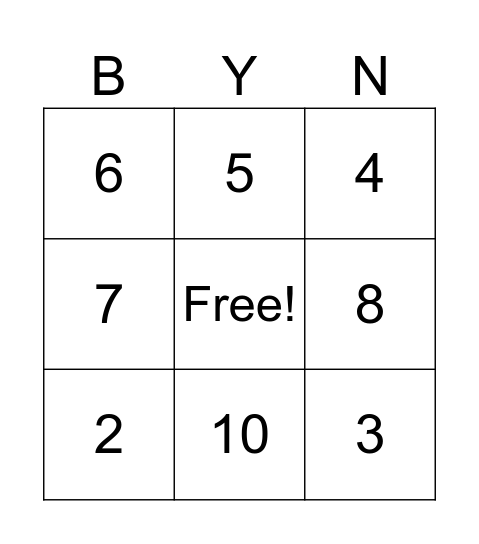 Bingo sin título Bingo Card